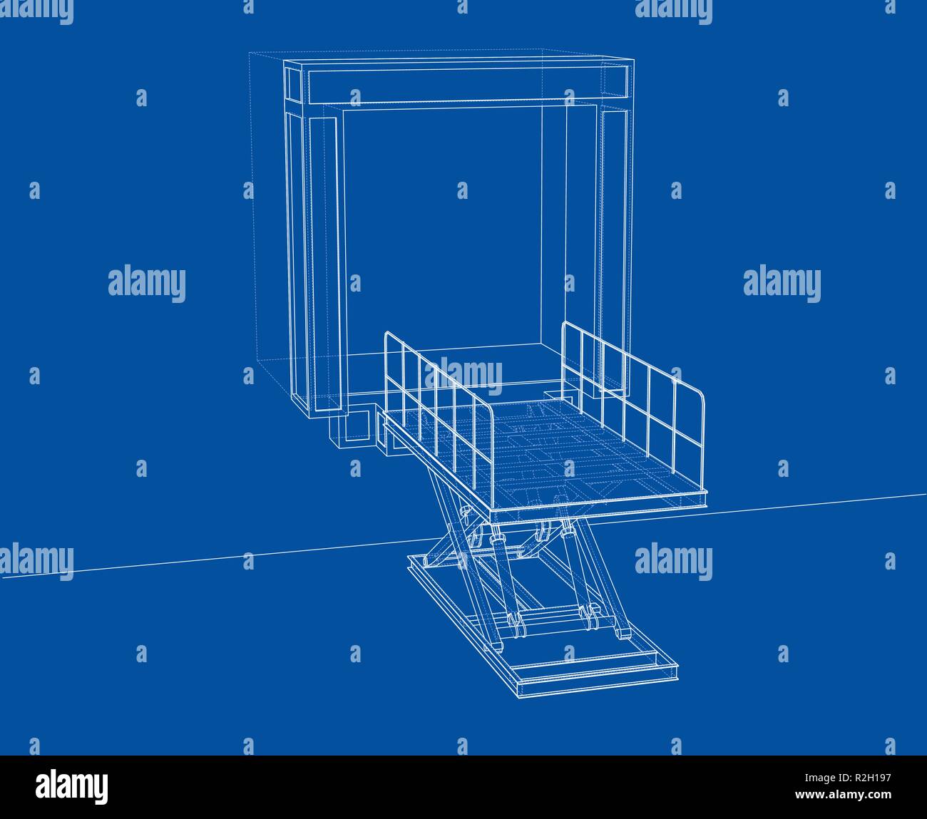 Dock leveler concept. Vector Stock Vector Image & Art - Alamy