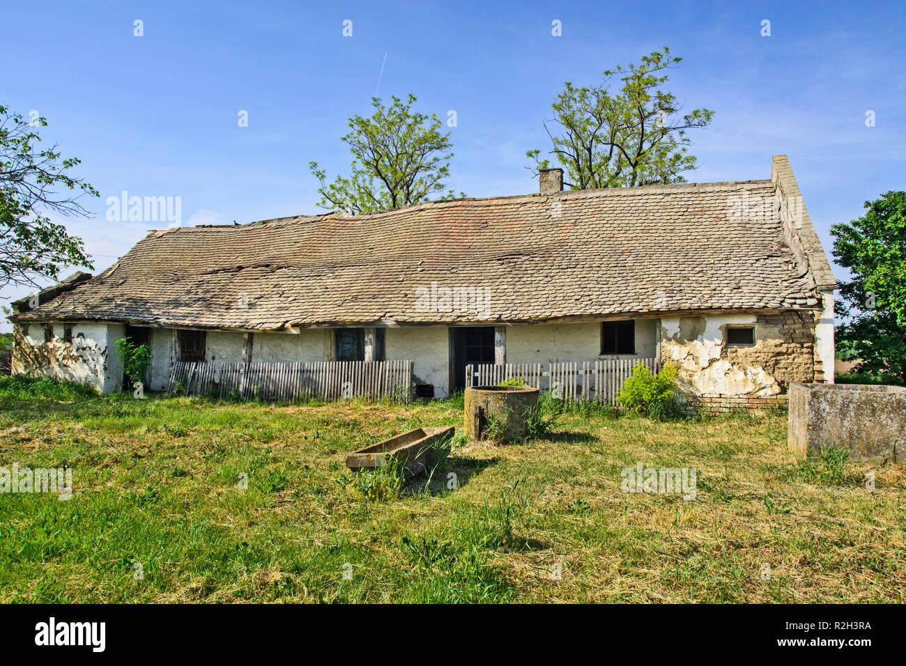 Old abandoned and ornate farm in Vojvodina Stock Photo - Alamy