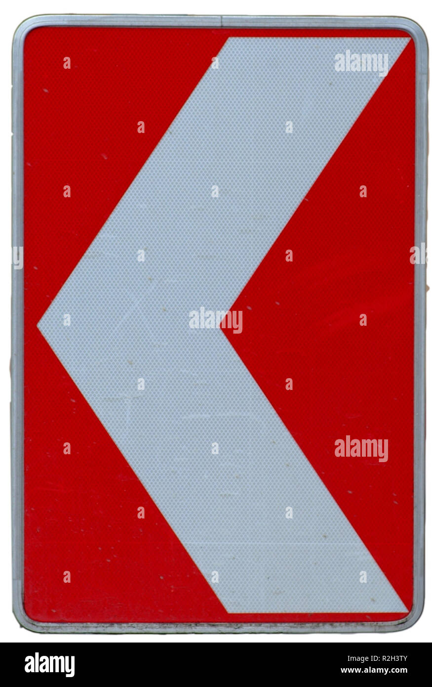 Sign Red Arrow Pointing Left High Resolution Stock Photography and ...