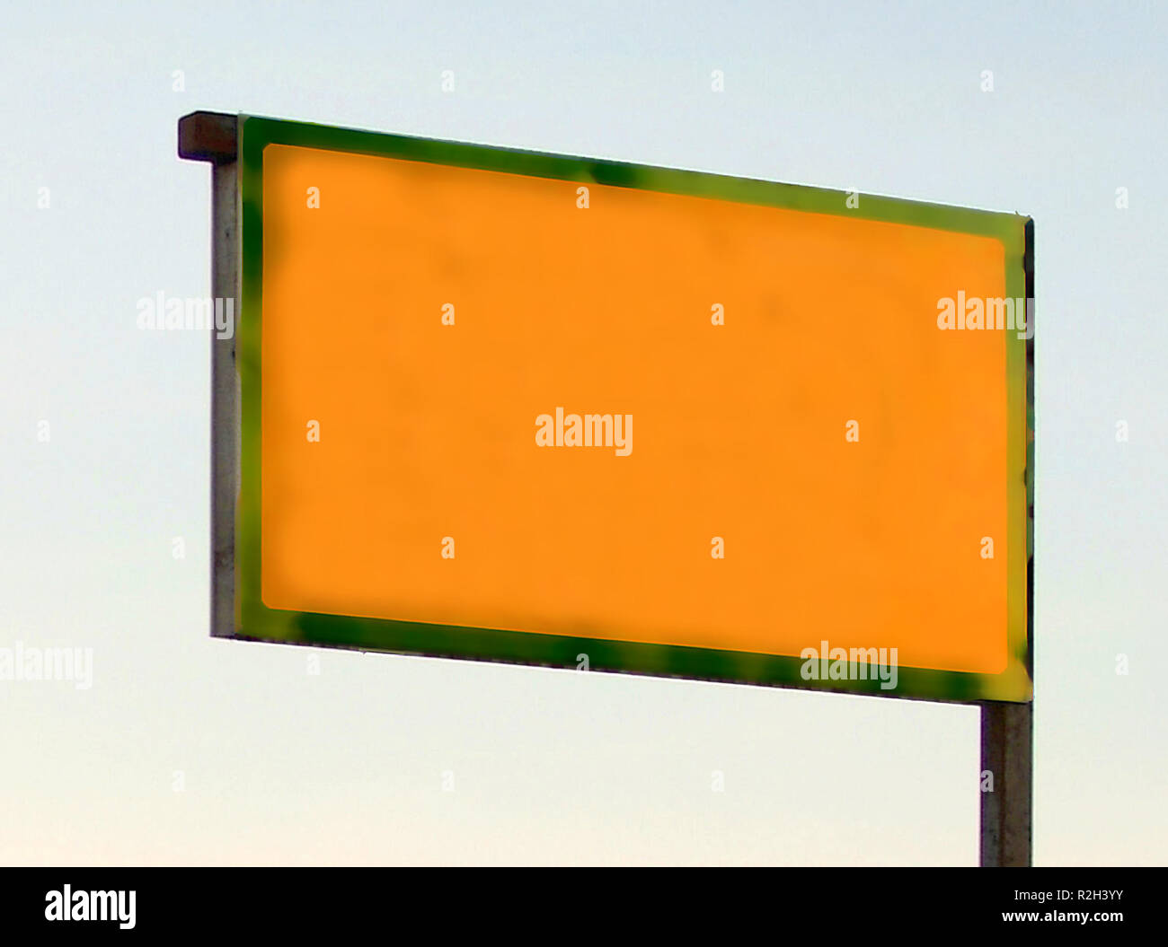 yellow sign blank Stock Photo - Alamy