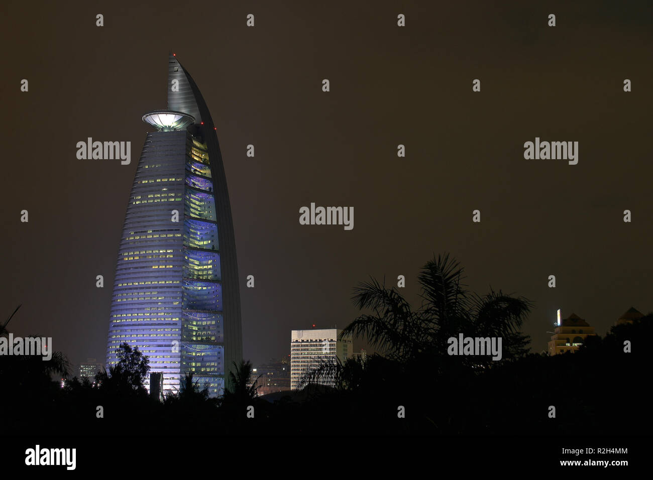telecom tower at night - kuala lumpur Stock Photo - Alamy