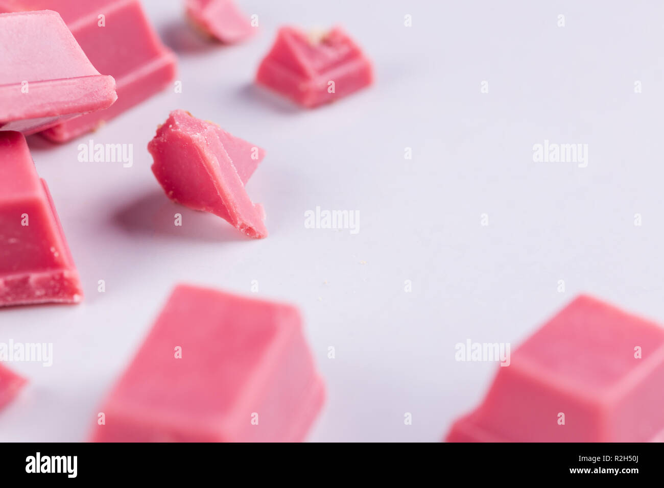 Finger Ruby Chocolate Bar made from ruby cocoa bean. New dimension of ...