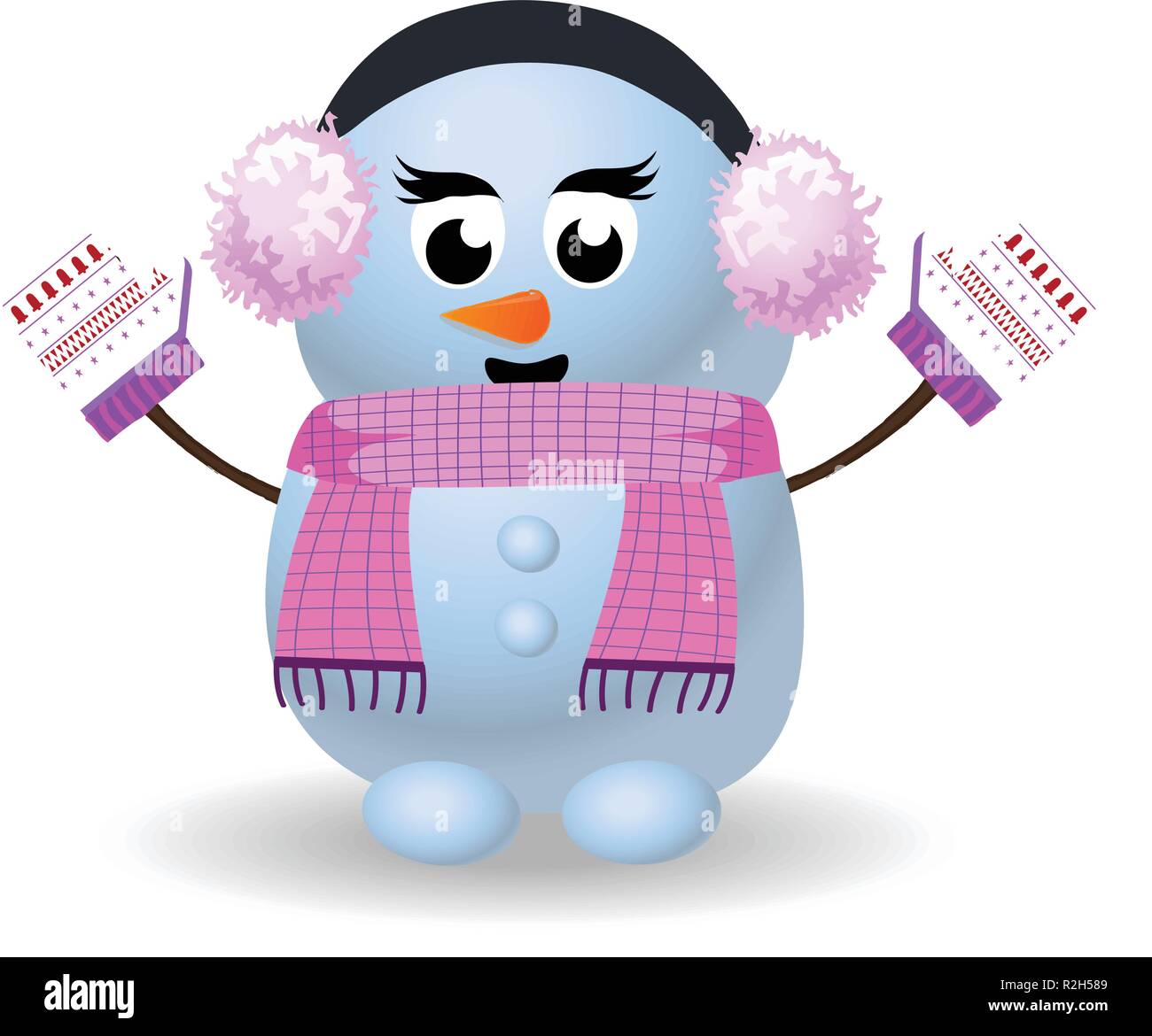 Girl and ear muffs snow hi-res stock photography and images - Alamy