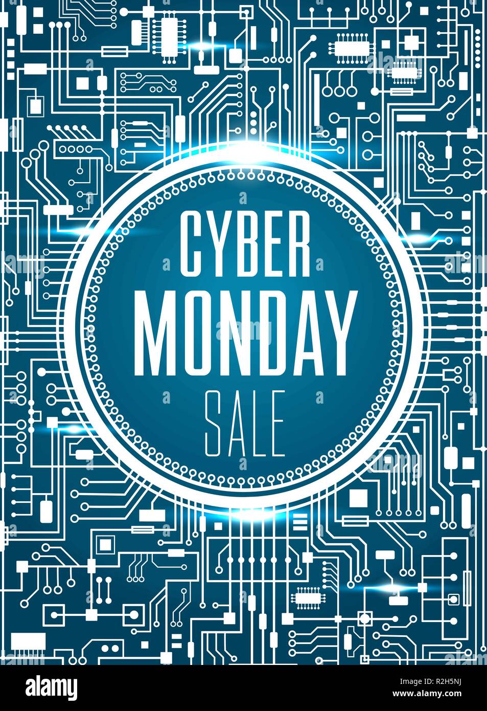 Cyber monday text blue Stock Vector Images - Alamy