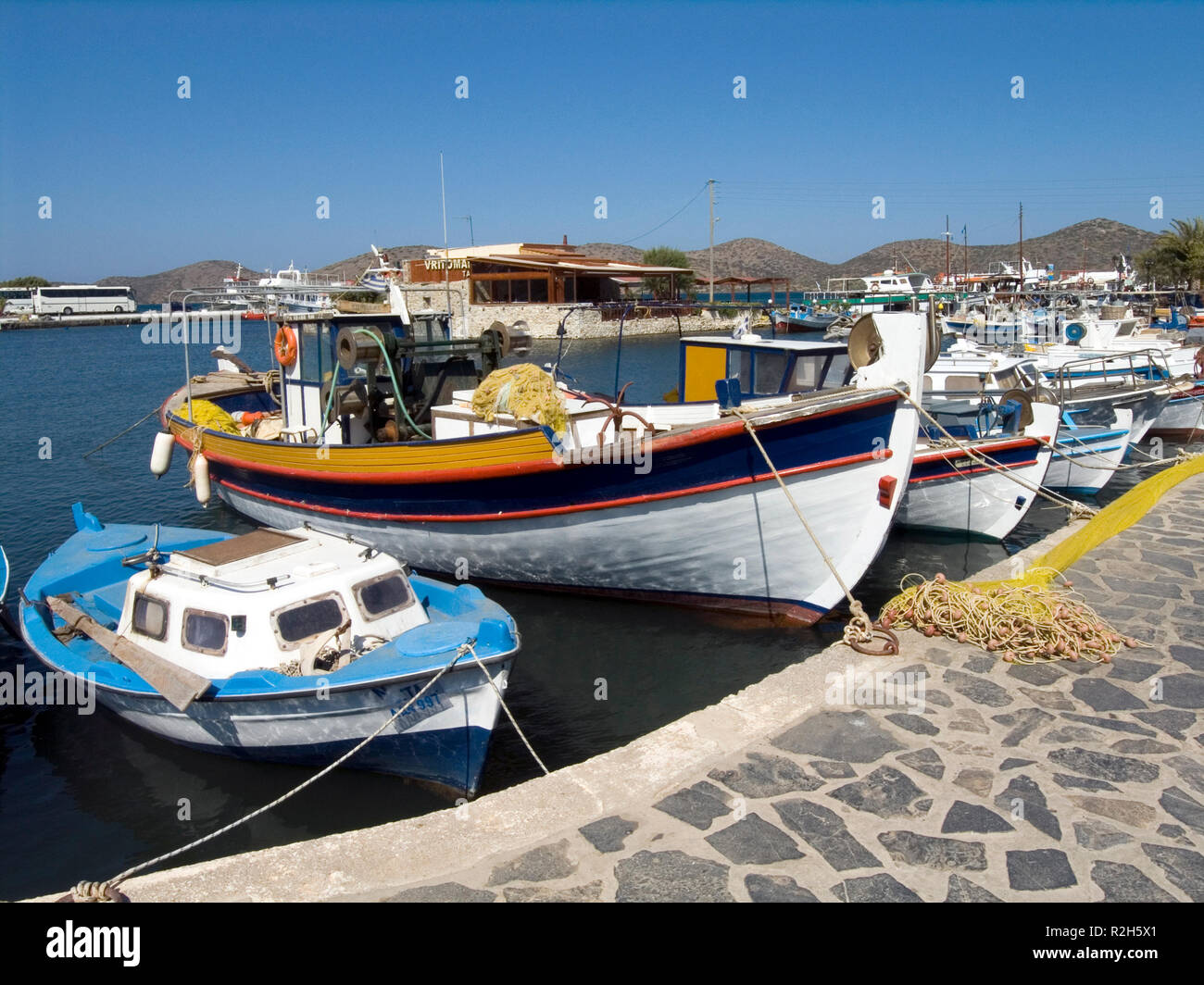 Fishing Boats, Crete Stock Photo - Alamy