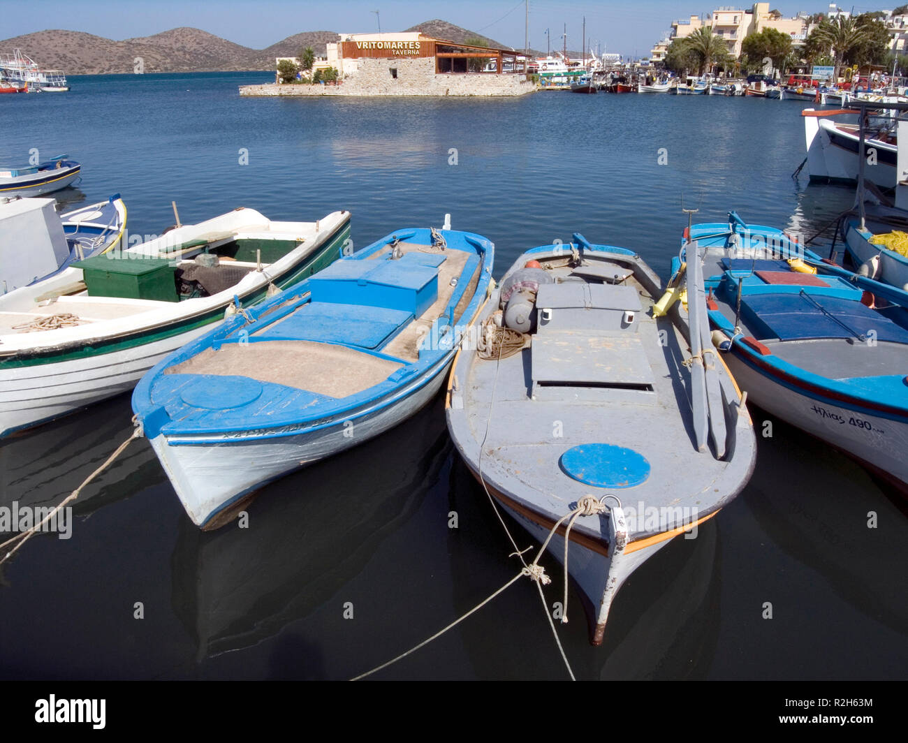 Fishing Boats, Crete Stock Photo - Alamy