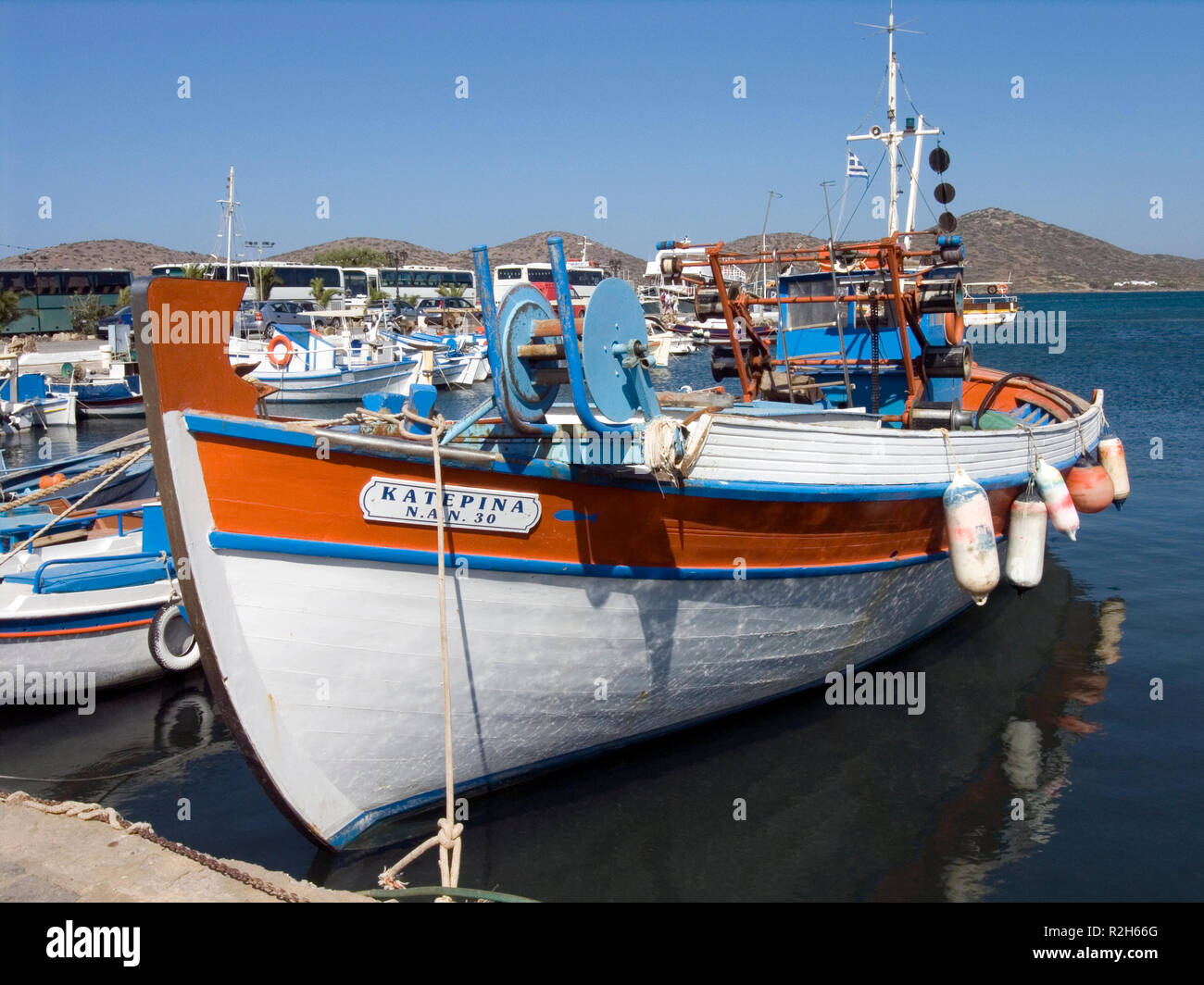 Fishing Boats, Crete Stock Photo - Alamy