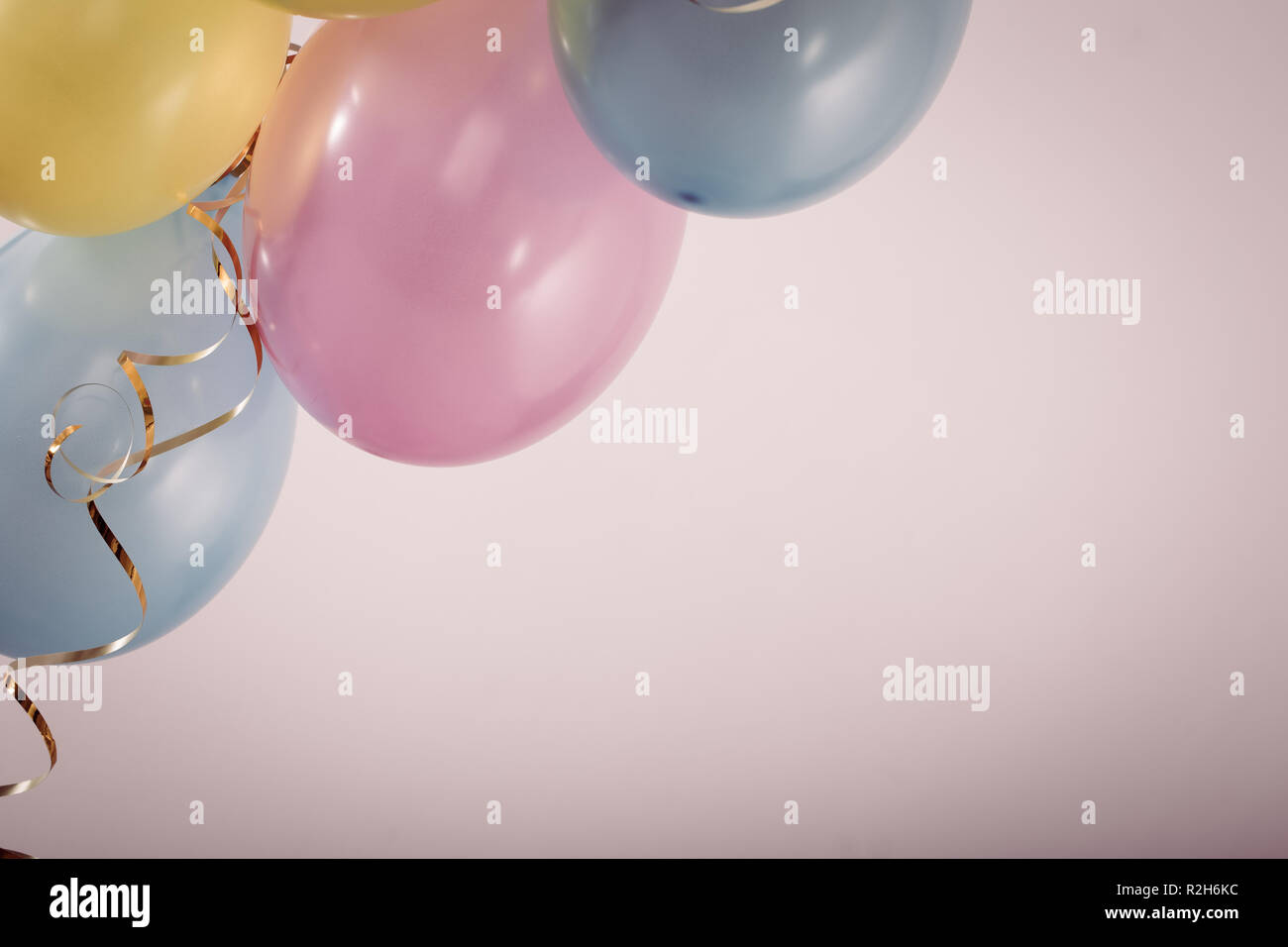 Colorful balloons to fun party on carnival or birthday Stock Photo - Alamy