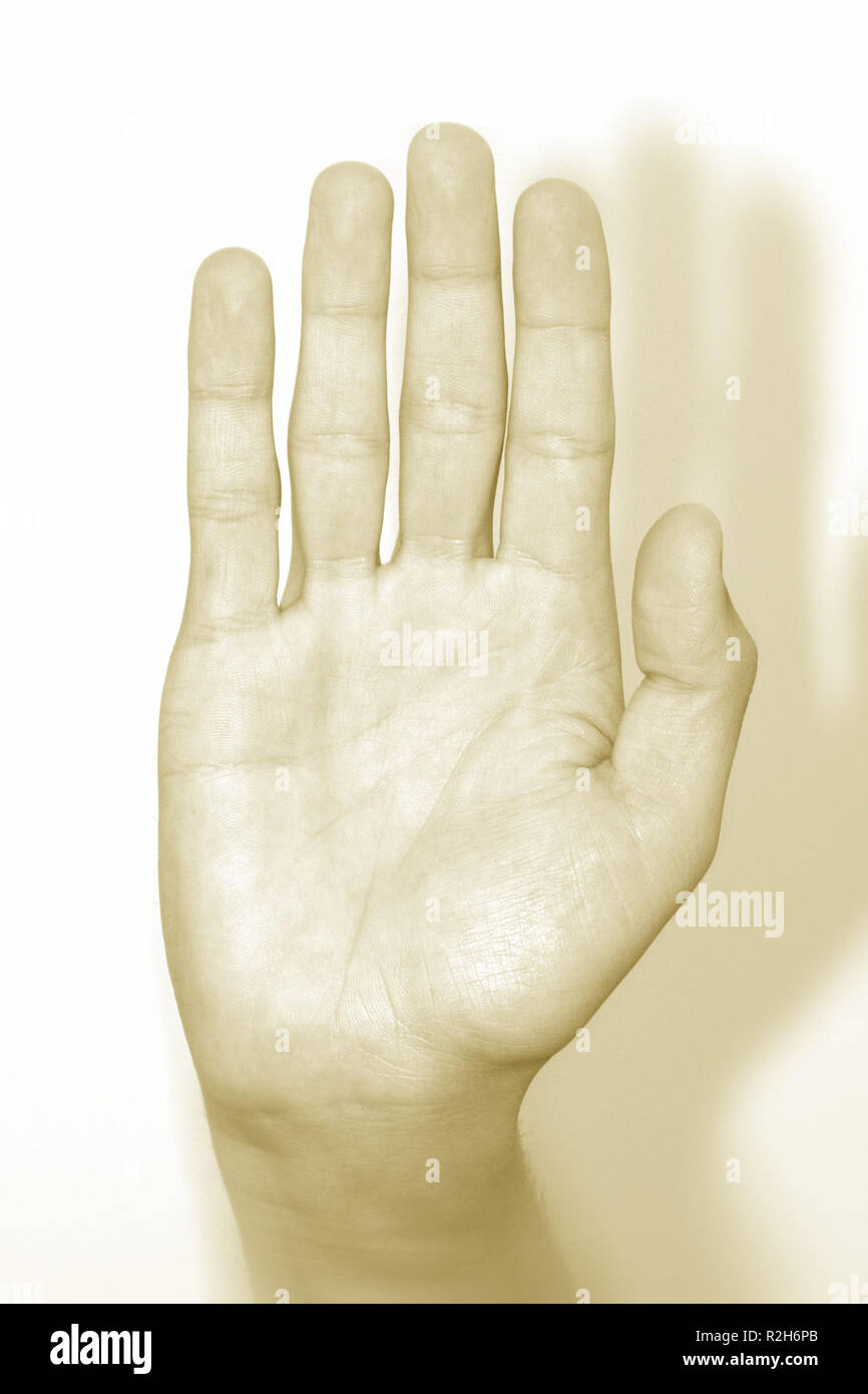 hand in stop position Stock Photo - Alamy