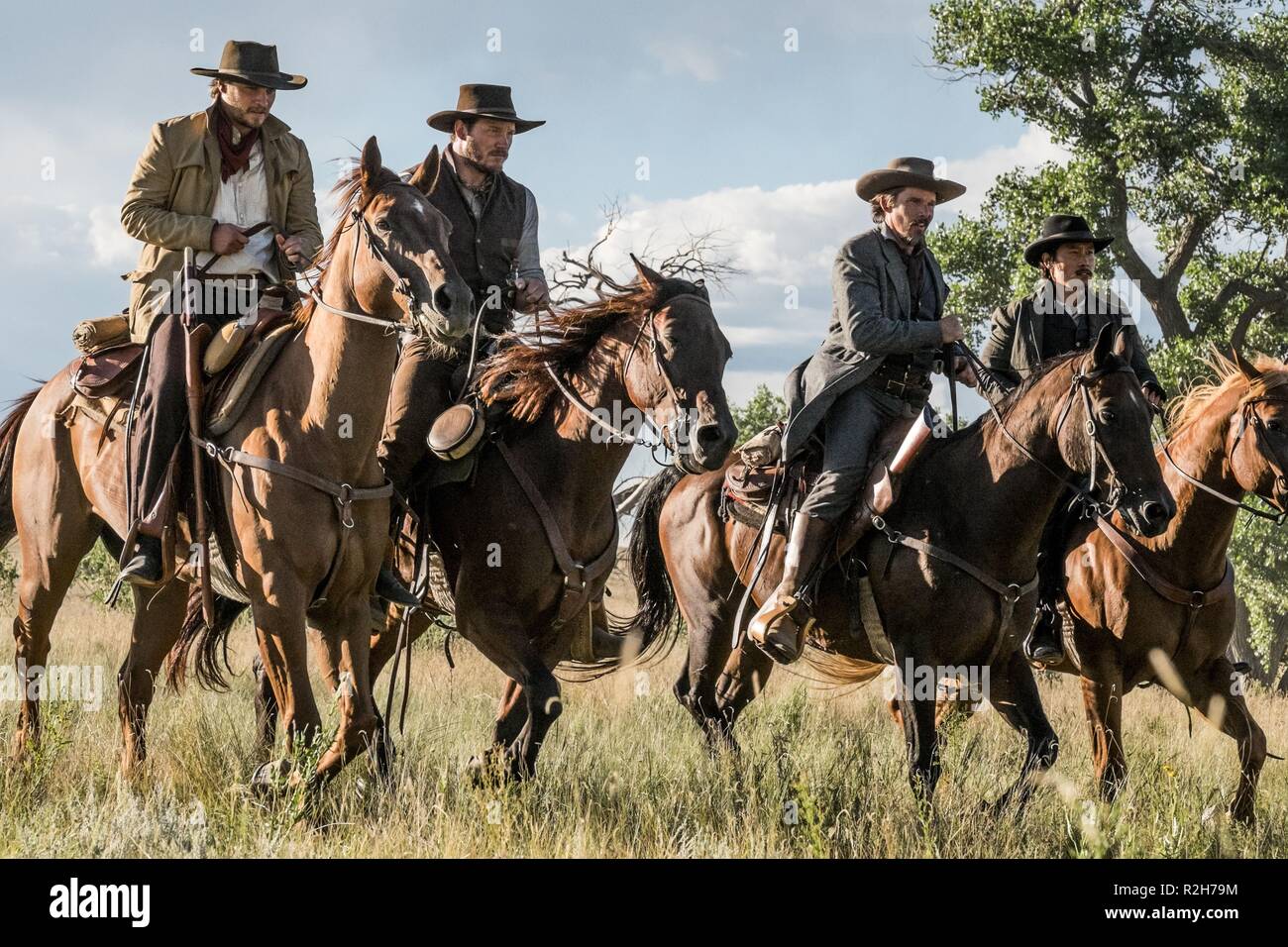 The Magnificent Seven Year : 2016 USA Director : Antoine Fuqua Luke ...