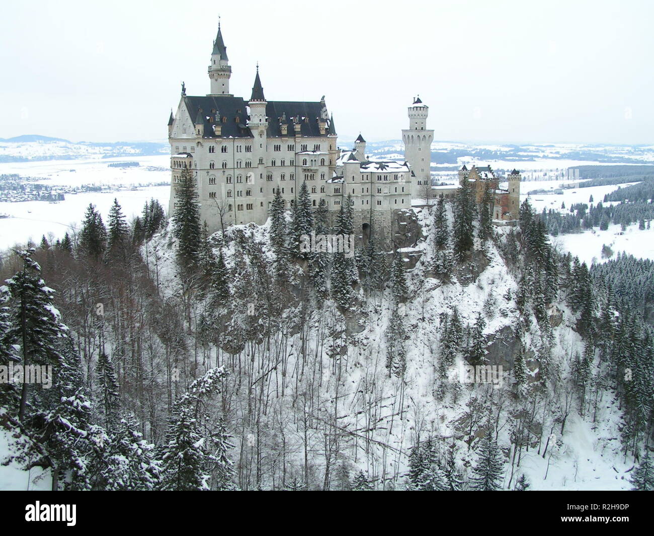 royal castle in the snow Stock Photo - Alamy