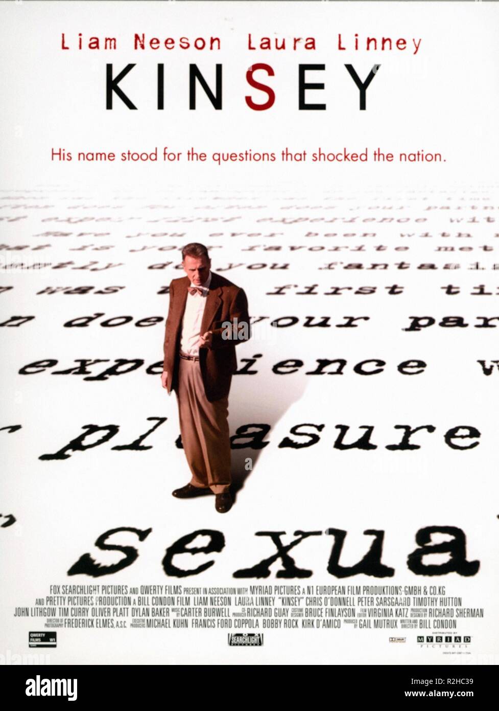 Kinsey Year : 2004 USA Director : Bill Condon Liam Neeson Movie poster ...