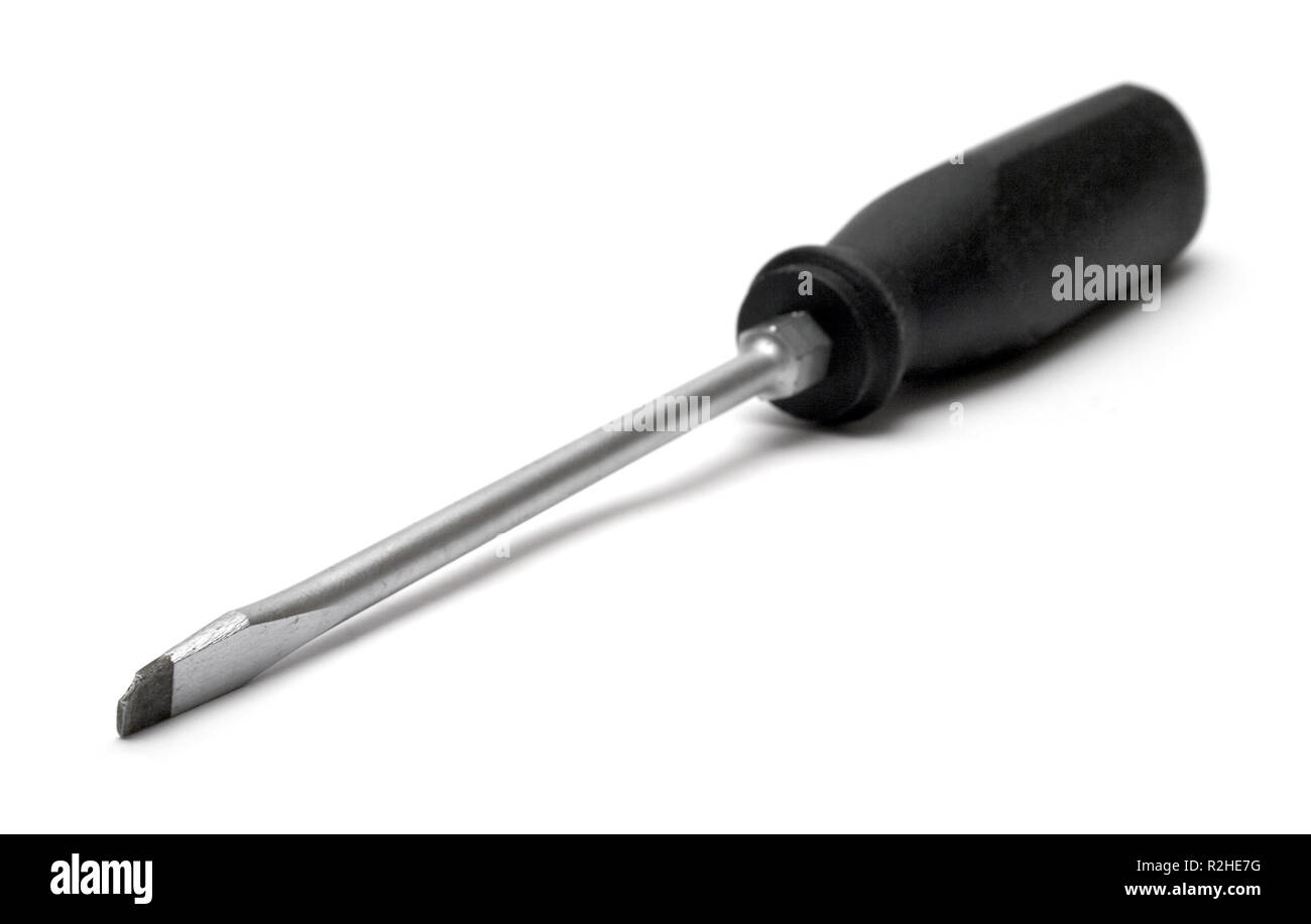 Screwdriver small metal screws Cut Out Stock Images & Pictures - Alamy