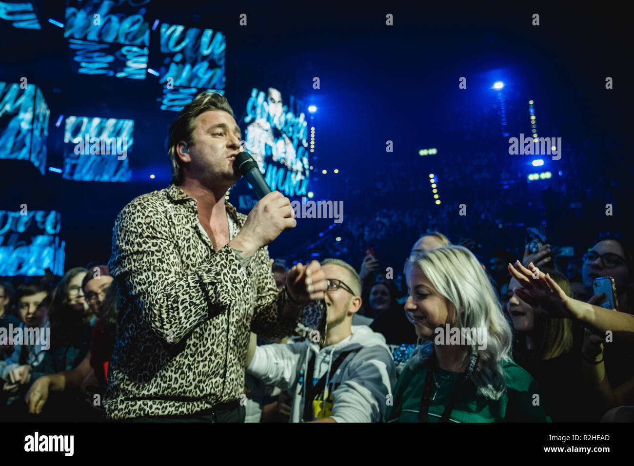 Switzerland, Zürich - November 16, 2018. The Swiss singer and ...