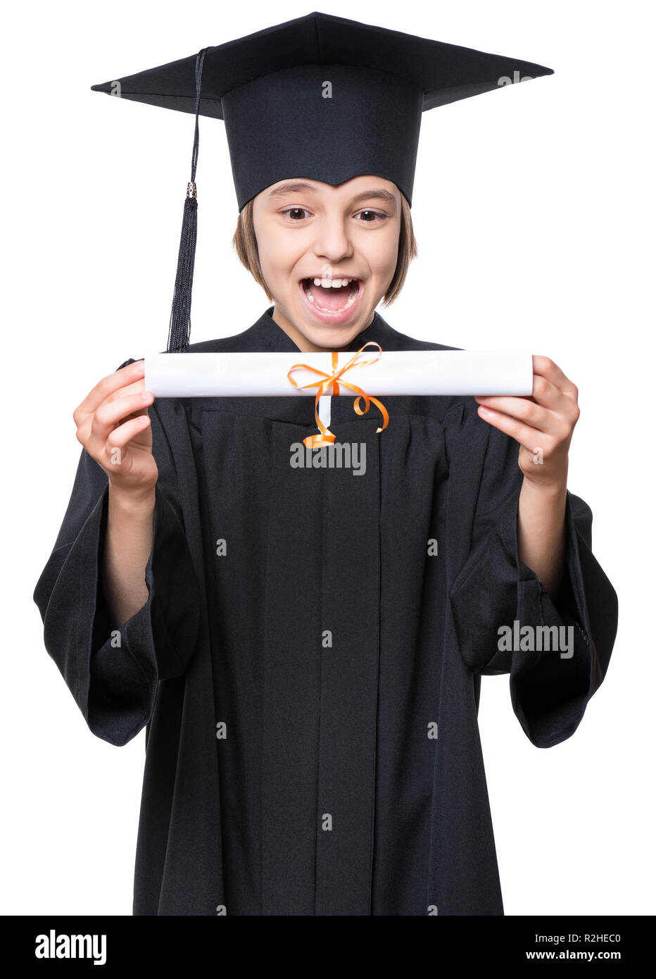 High school graduate smiling hi-res stock photography and images - Alamy
