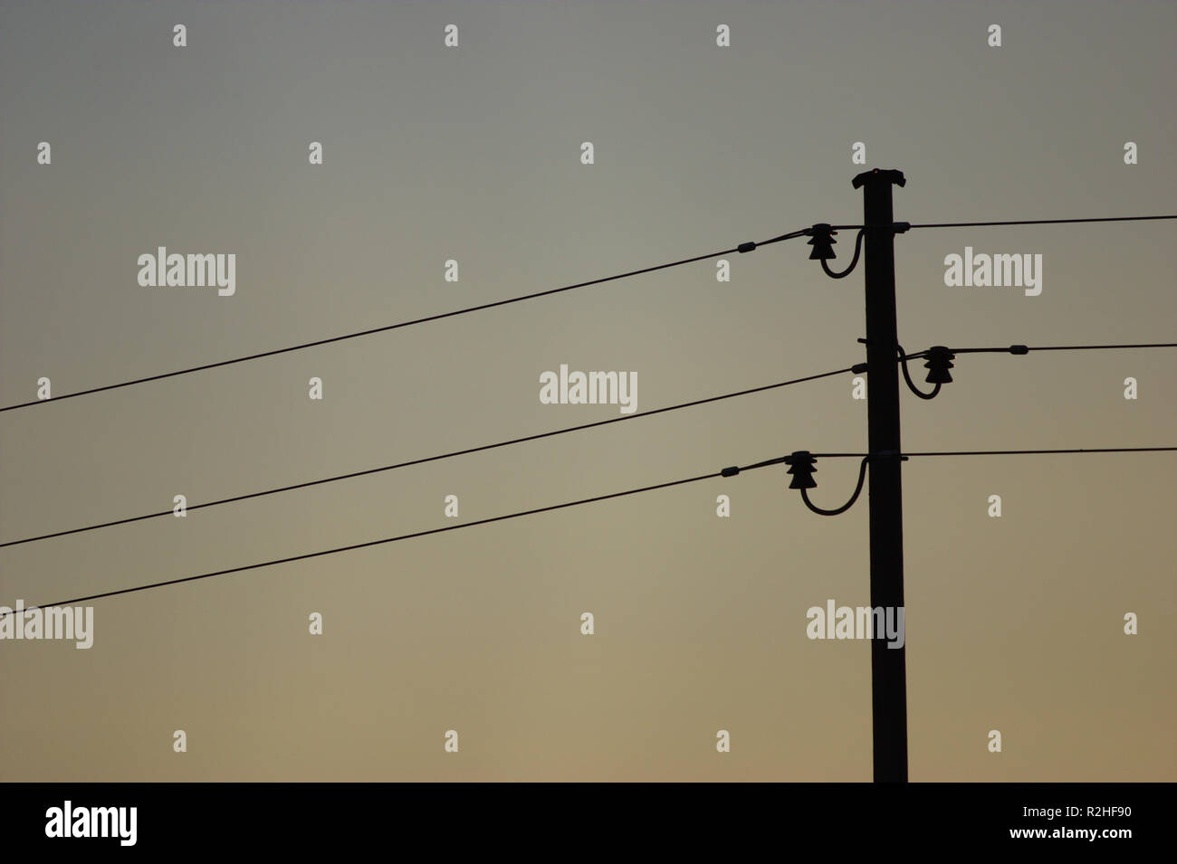 rural power line Stock Photo - Alamy