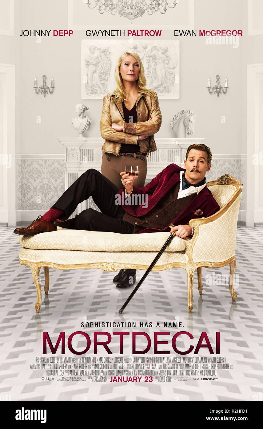 Mortdecai Year : 2015 USA Director : David Koepp Johnny Depp, Gwyneth ...