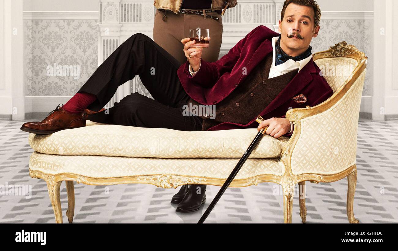 Mortdecai Year : 2015 USA Director : David Koepp Johnny Depp Art Work Stock Photo - Alamy