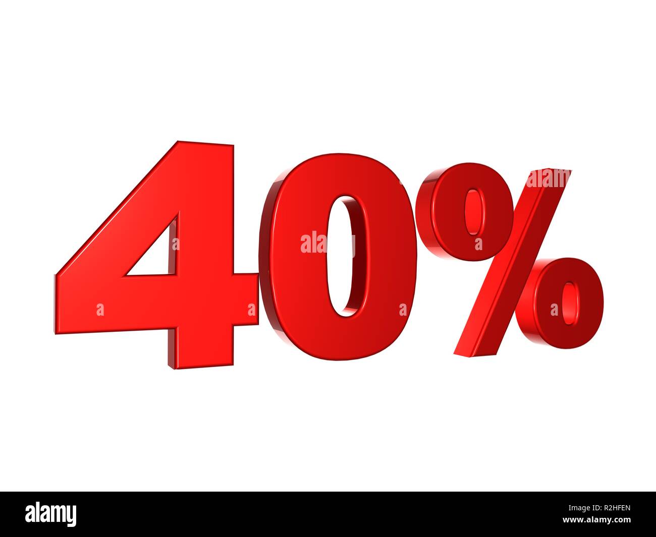 40 percent Cut Out Stock Images & Pictures - Alamy