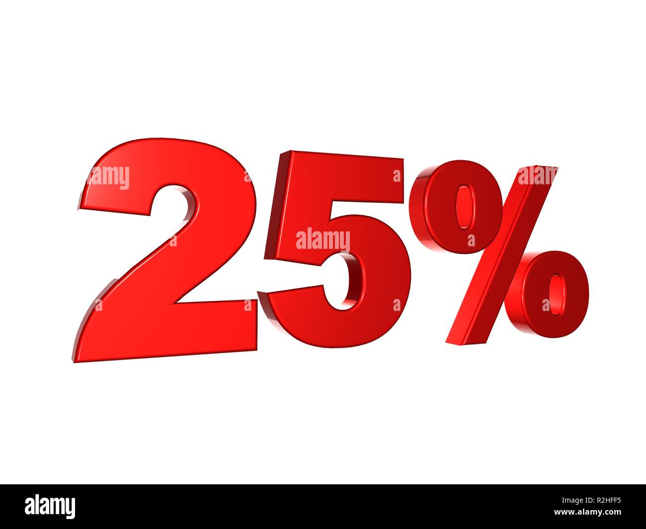 25 percent Cut Out Stock Images & Pictures - Alamy