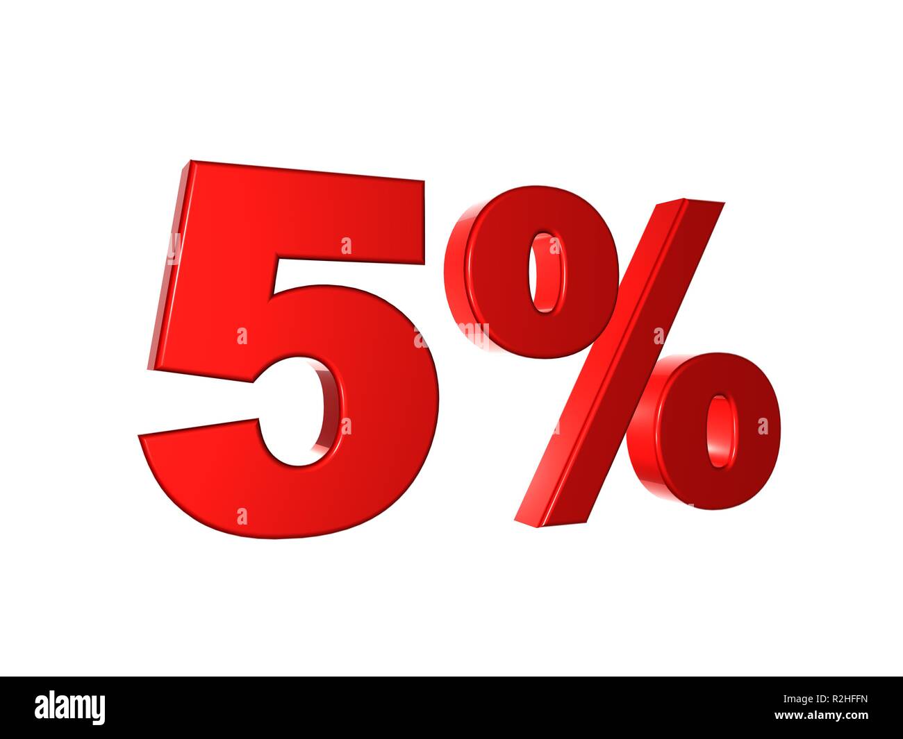 5 percent discount Cut Out Stock Images & Pictures - Alamy