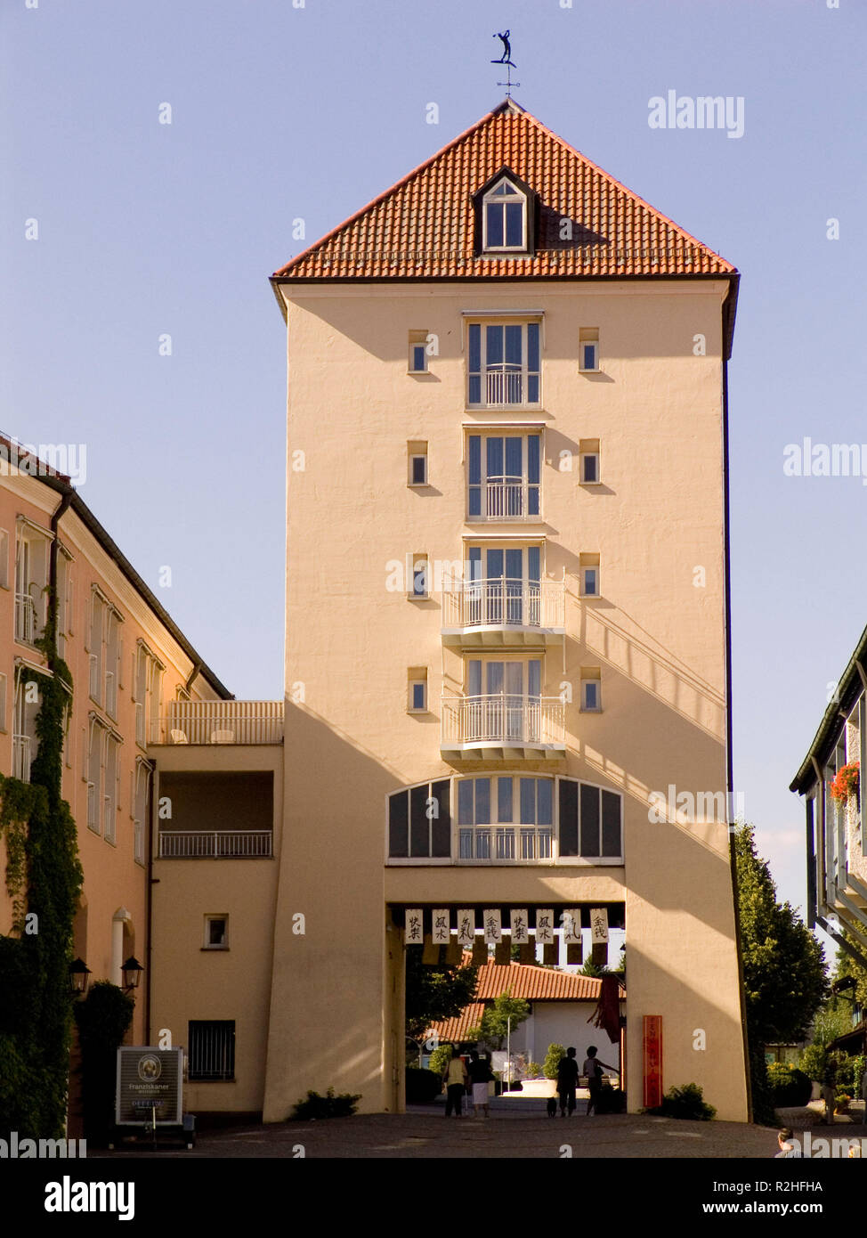 residential tower in the spa park Stock Photo - Alamy
