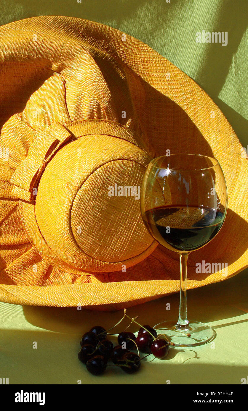 still life with lady's hat Stock Photo - Alamy