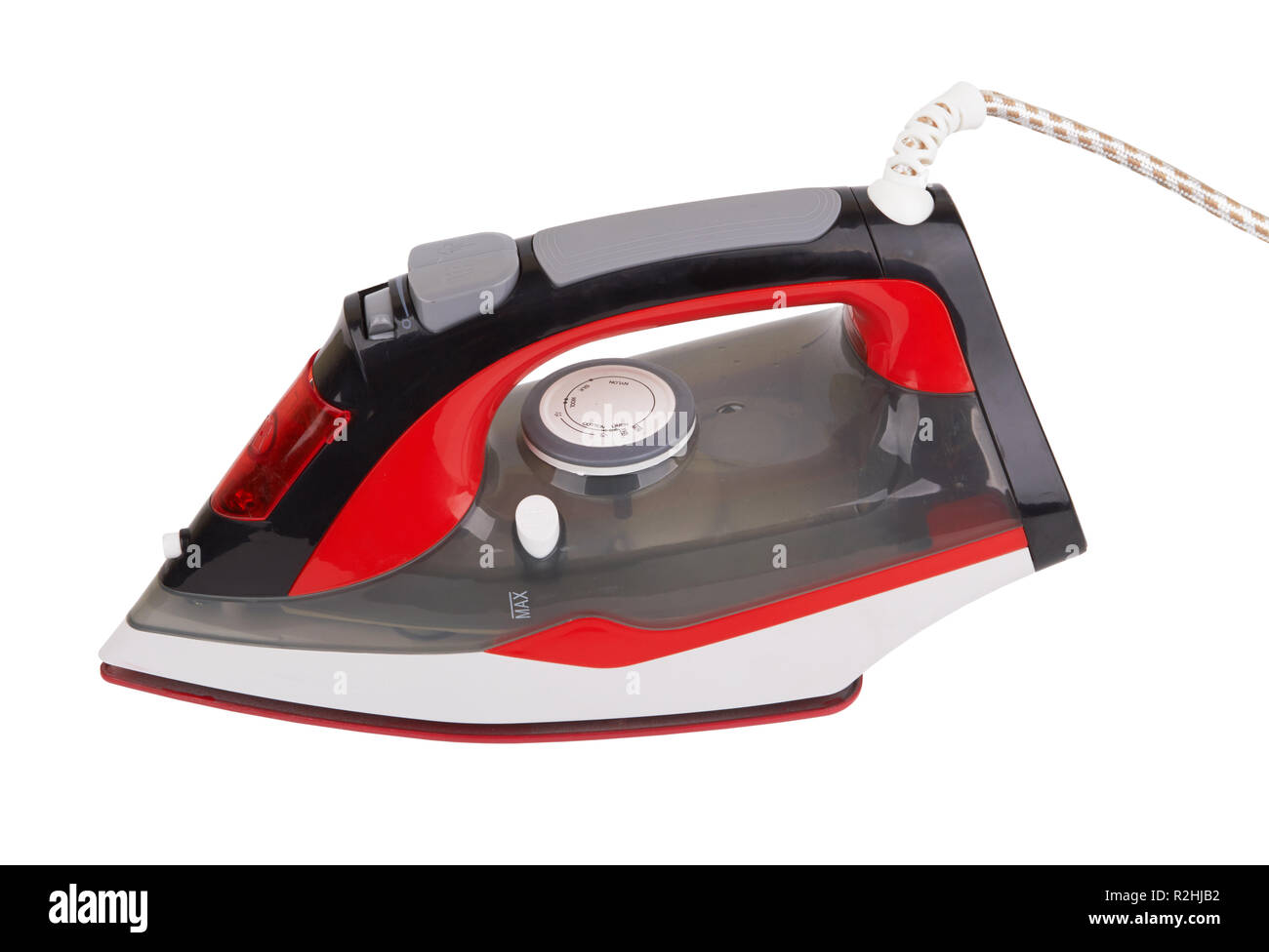 New iron isolated on a white background Stock Photo - Alamy