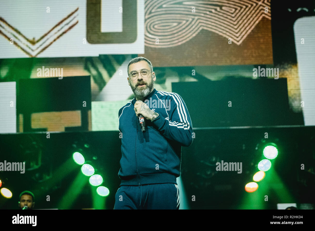 Switzerland, Zürich - November 16, 2018. The German rapper Sido ...