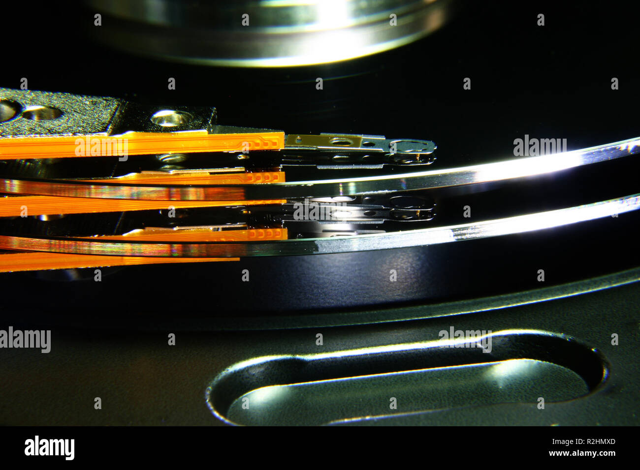 Detail opened hard disk hi-res stock photography and images - Alamy