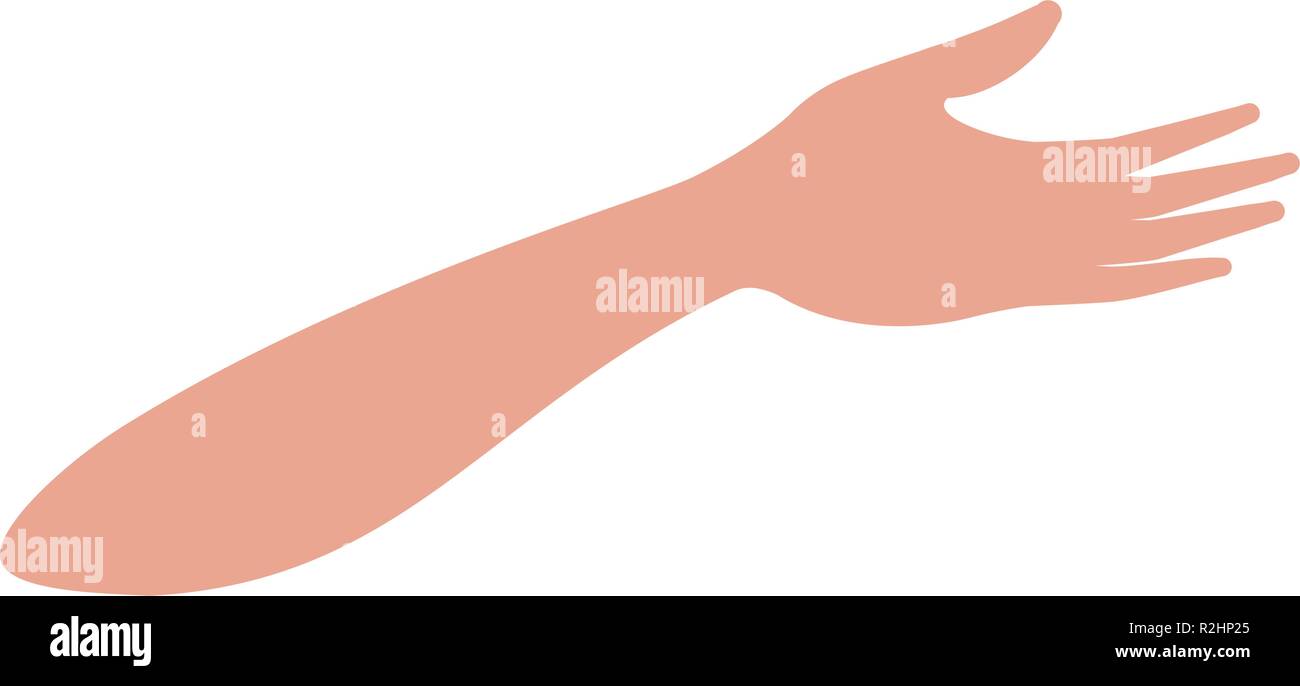 forearm with open hand avatar character Stock Vector Image & Art - Alamy