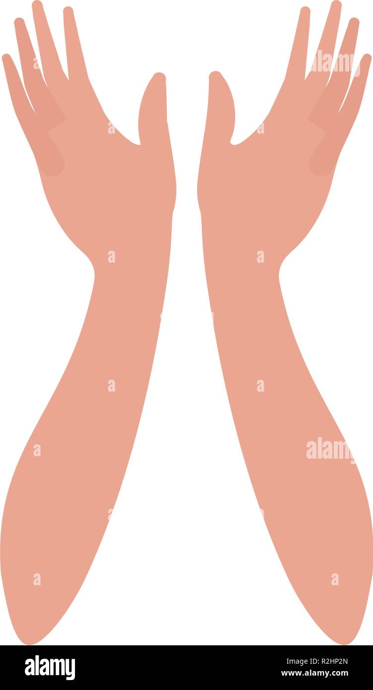 open hands receiving avatar character Stock Vector Image & Art - Alamy