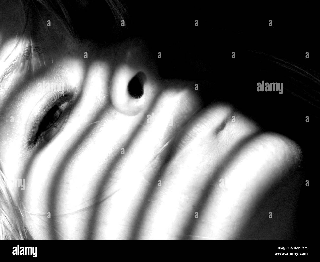 Woman with zebra Black and White Stock Photos & Images - Alamy