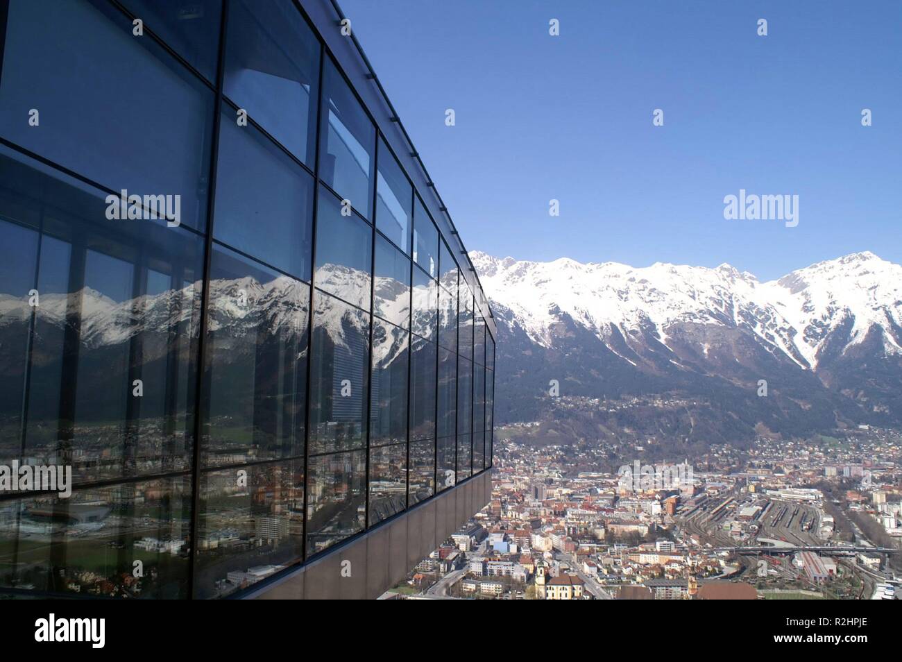 Bergisel ski jump view hi-res stock photography and images - Alamy