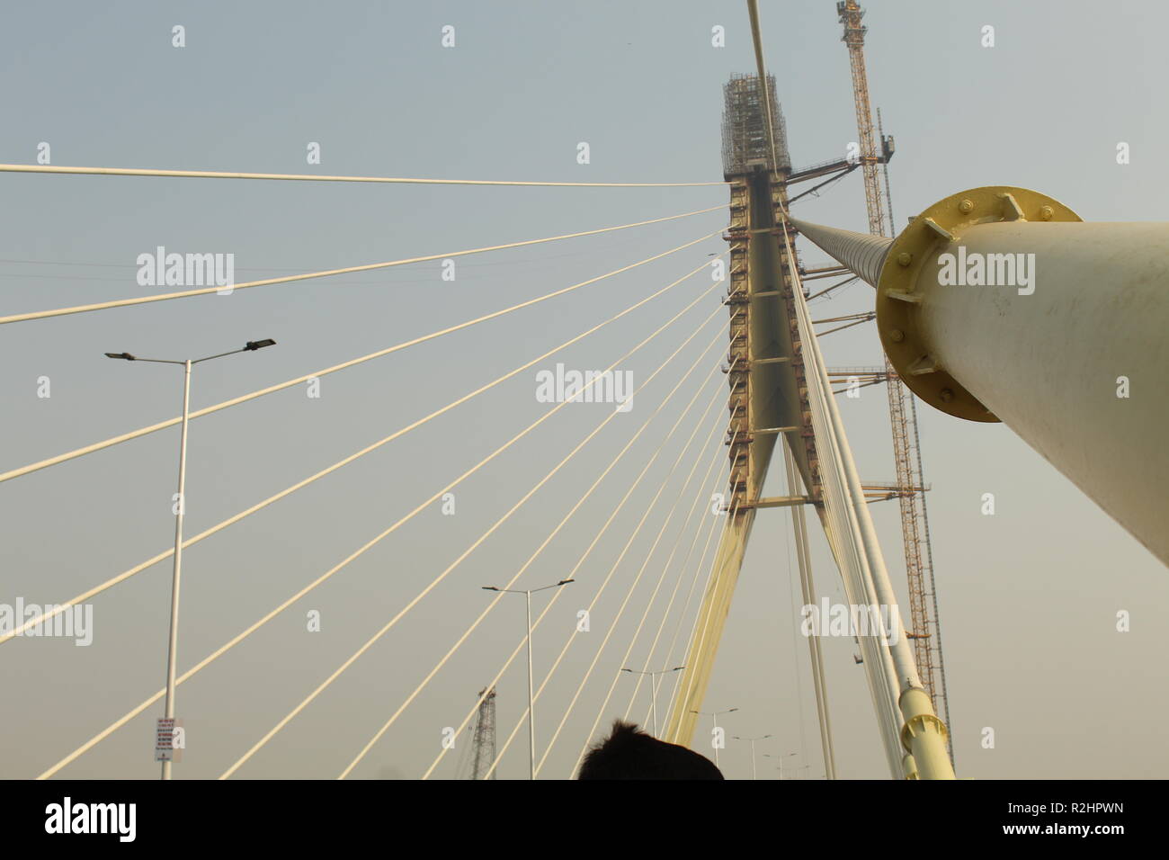 signature bridge delhi Stock Photo - Alamy