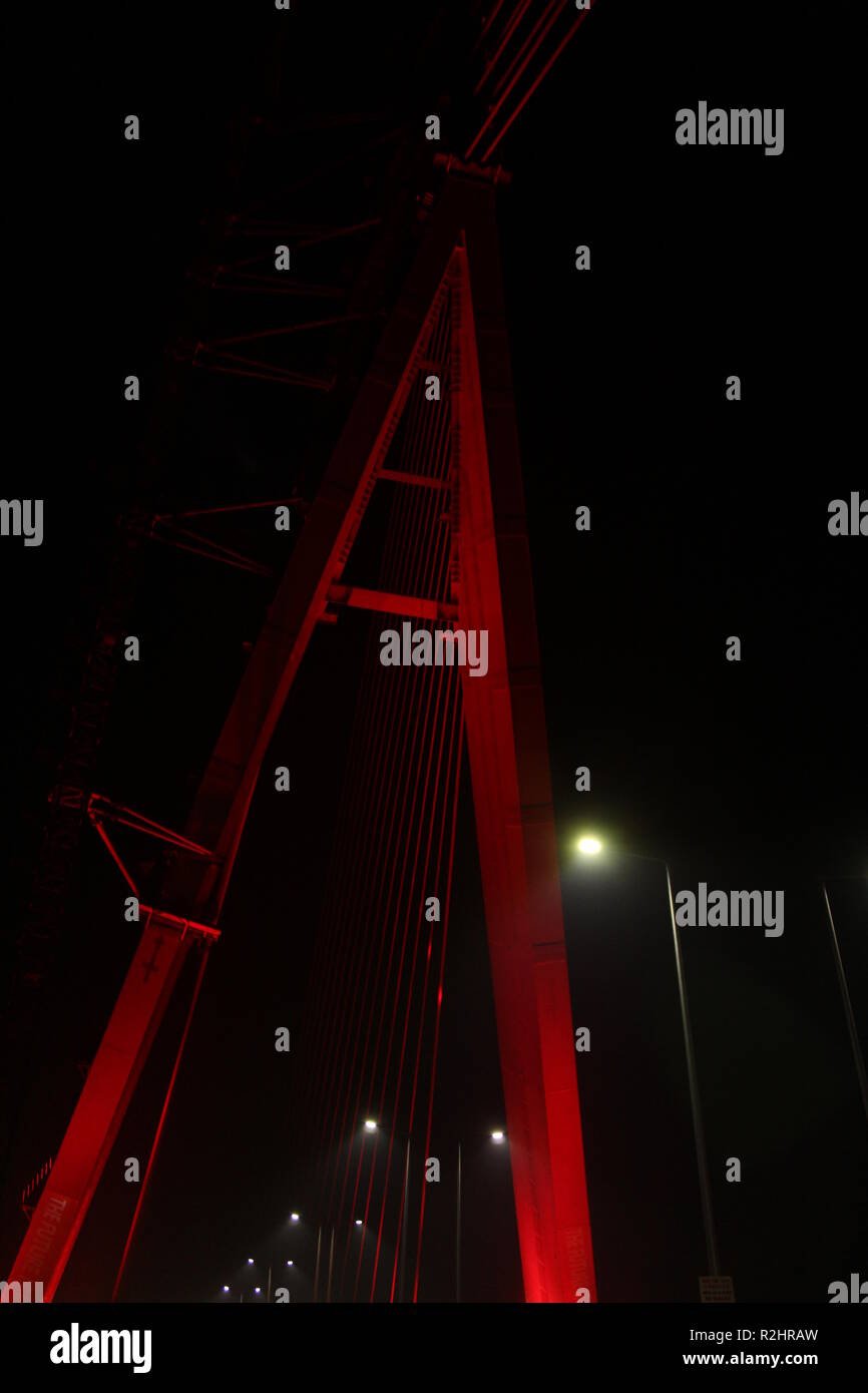 Signature bridge getting constructed over hi-res stock photography and ...