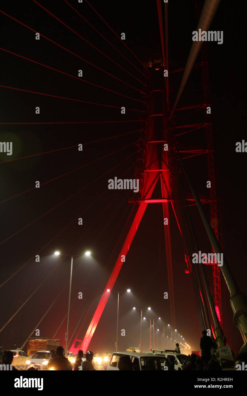 Signature Bridge Delhi High Resolution Stock Photography and Images - Alamy