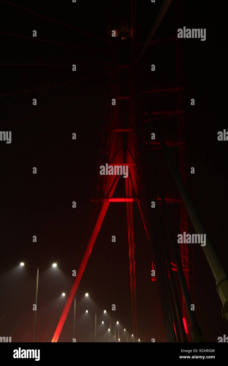 signature bridge delhi Stock Photo - Alamy