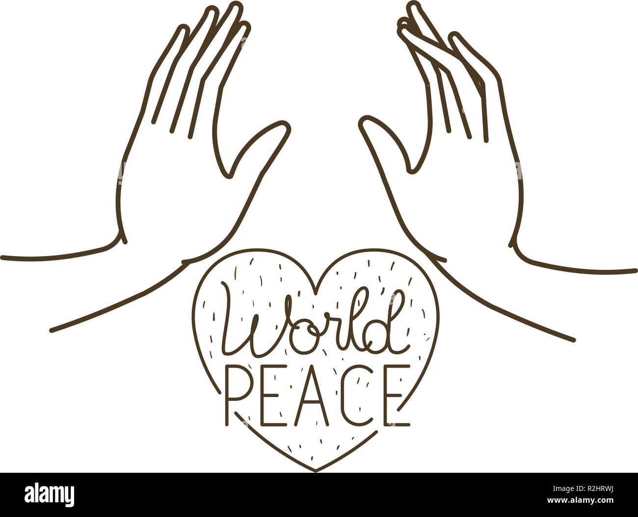hands receiving world peace avatar character Stock Vector Image & Art ...