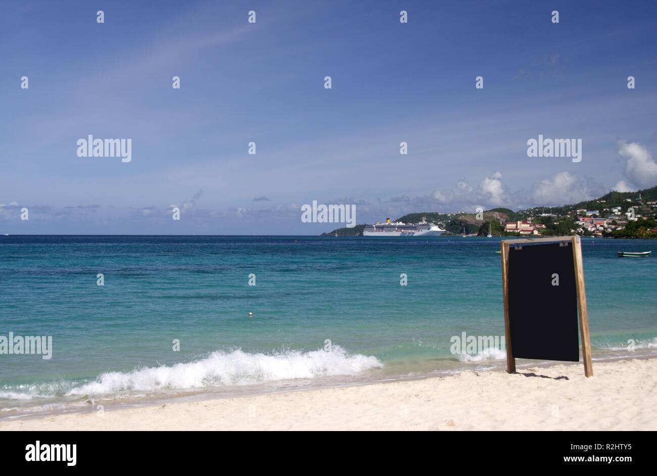 sign on the beach Stock Photo - Alamy
