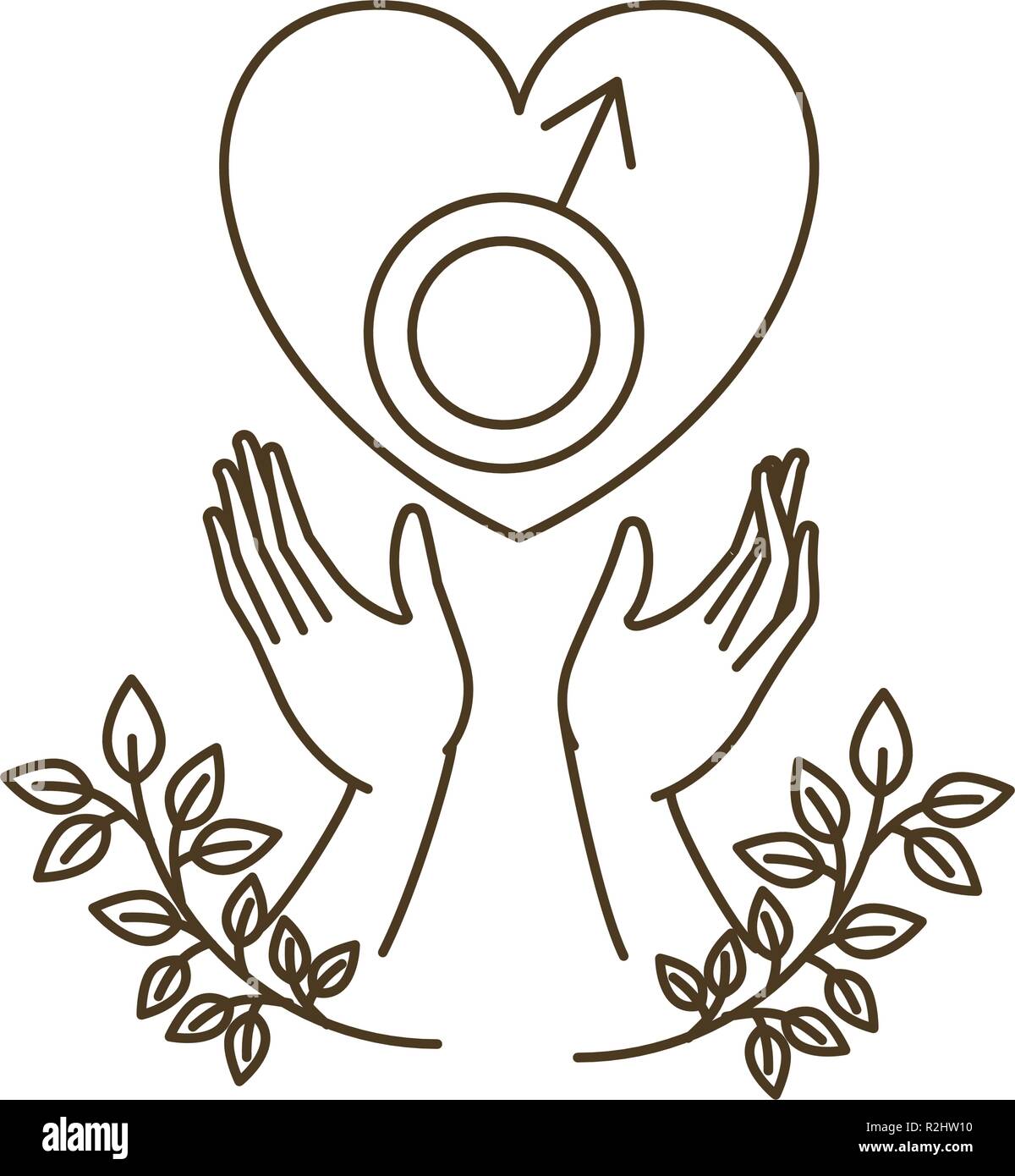 Hand drawing symbols men white hi-res stock photography and images - Alamy