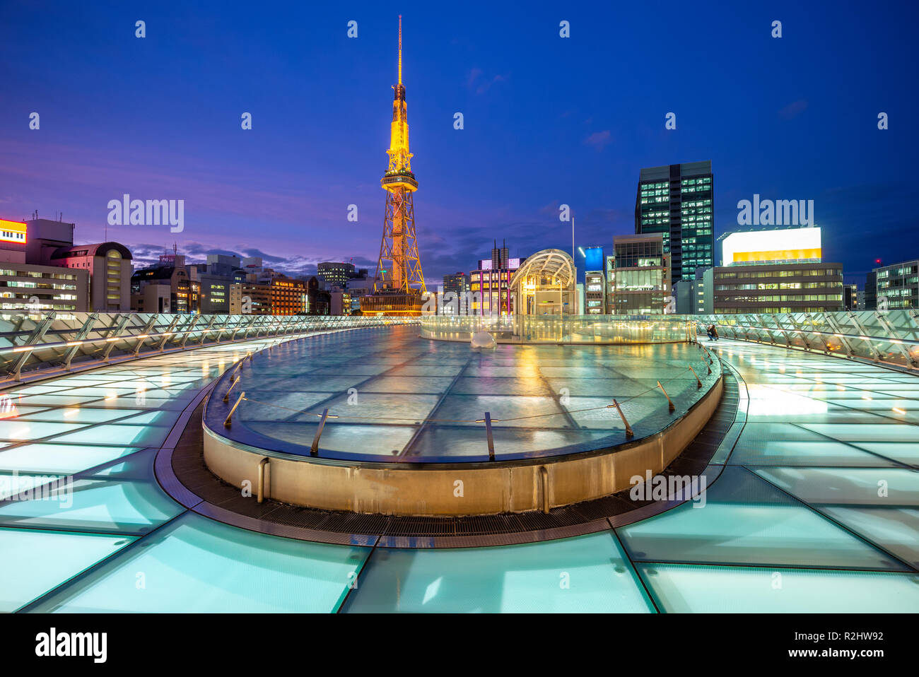skyline of nagoya with nagoya tower in japan Stock Photo - Alamy