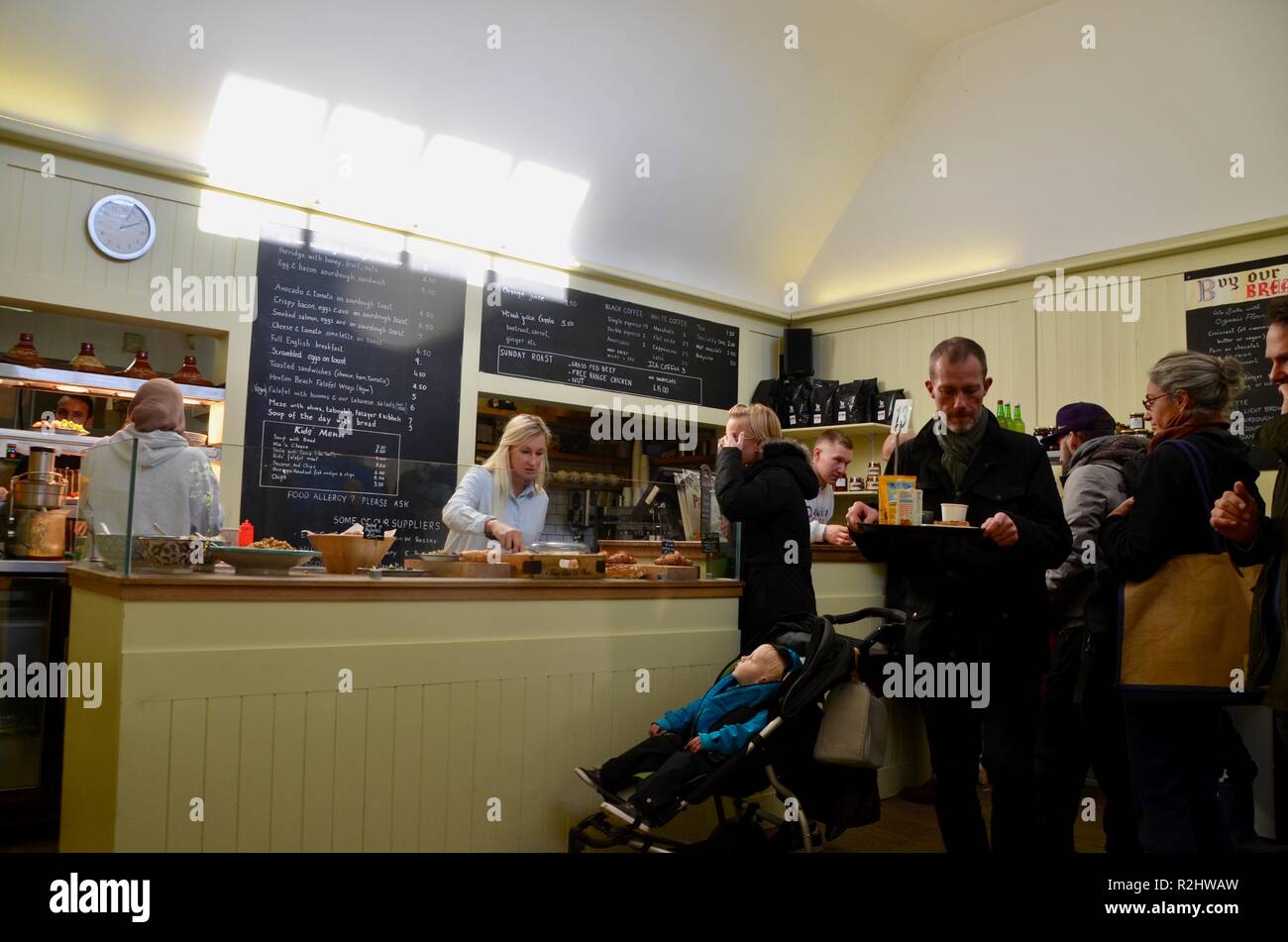 the pavillion cafe in historic highgate wood north london N10 england ...