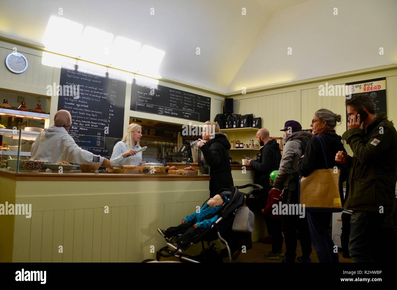 the pavillion cafe in historic highgate wood north london N10 england ...