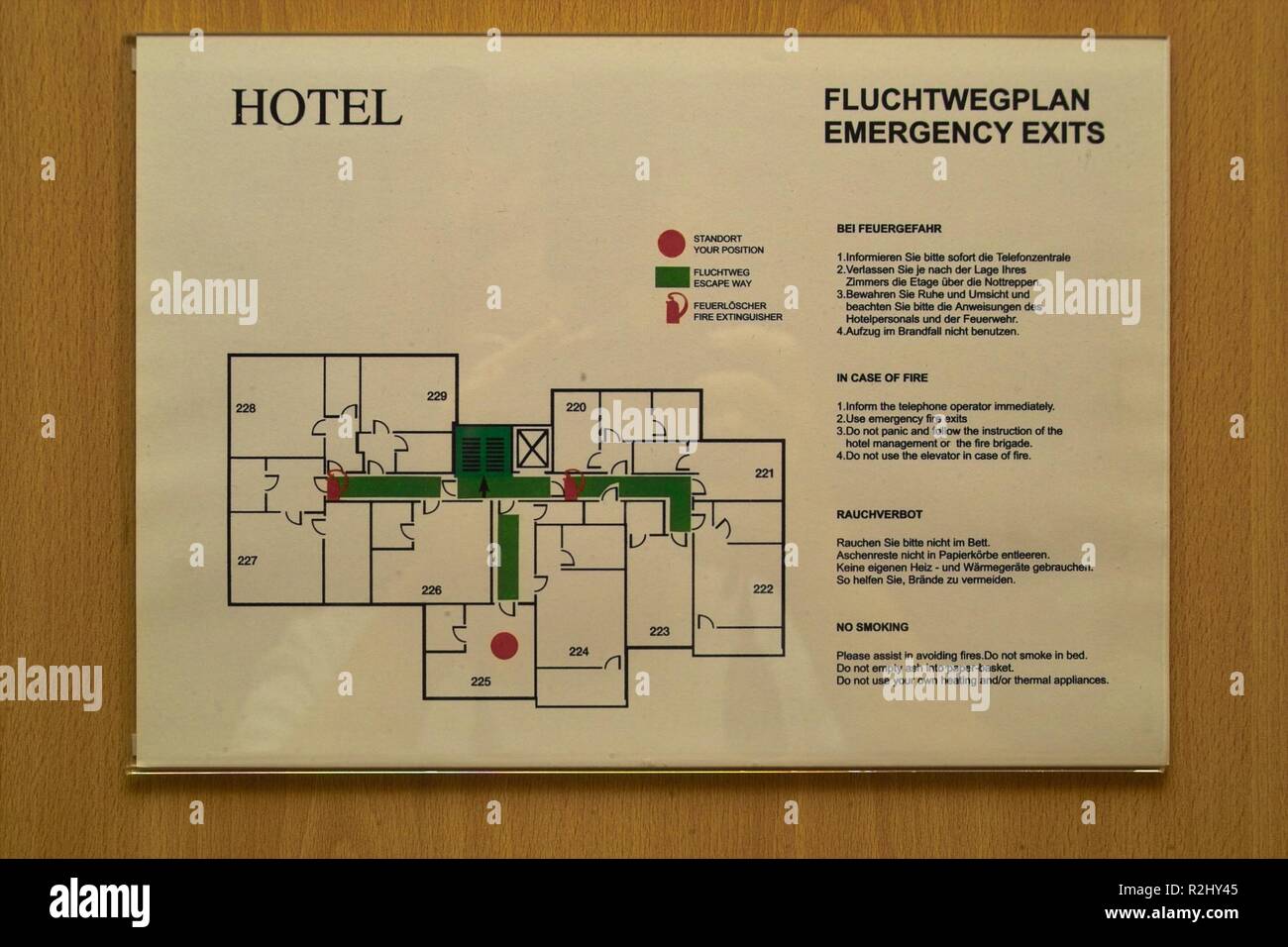 Fluchtwegeplan hi-res stock photography and images - Alamy