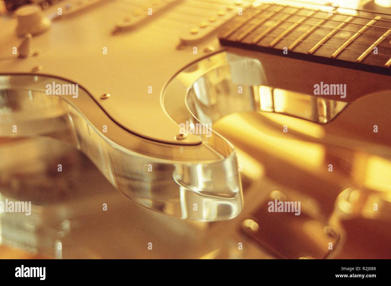 acrylic guitar 02 Stock Photo - Alamy
