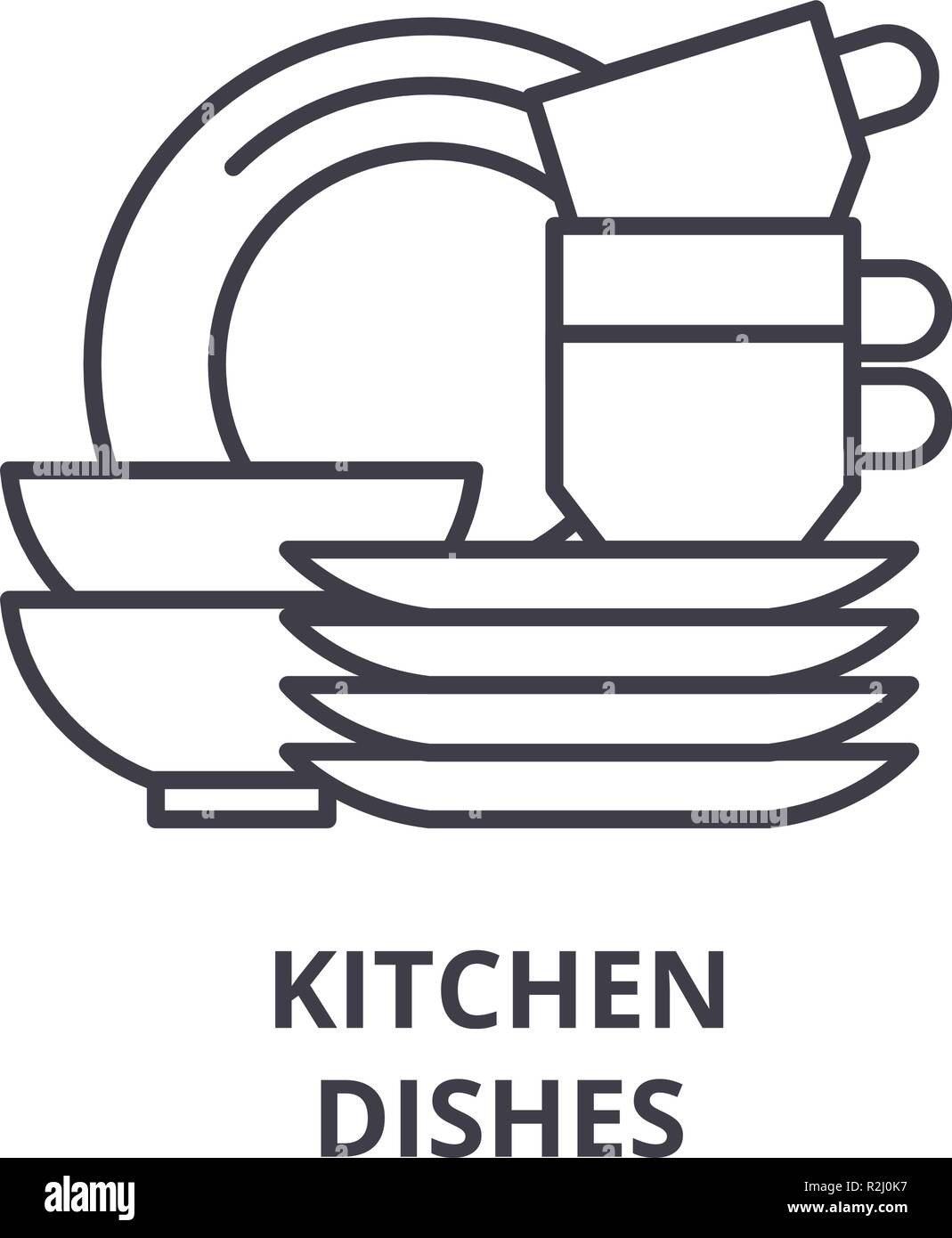 Cake knife plate Stock Vector Images - Alamy