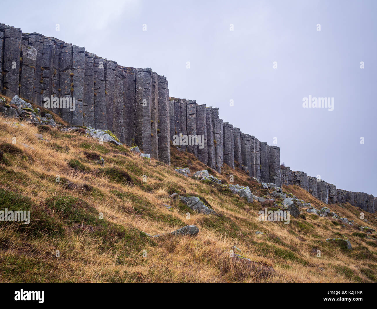 Gerduberg basalt columns, Iceland Stock Photo - Alamy