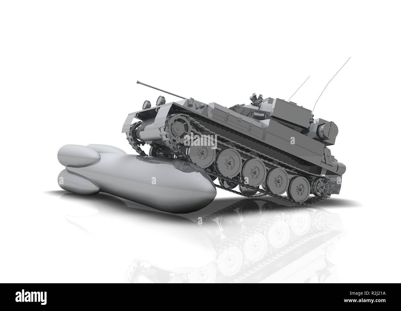 rocket and tank Stock Photo - Alamy