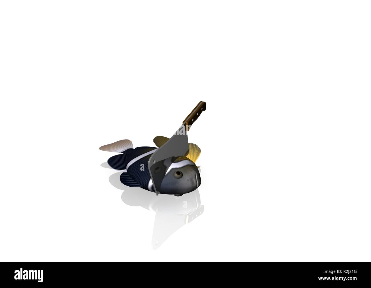 fish with ax Stock Photo - Alamy